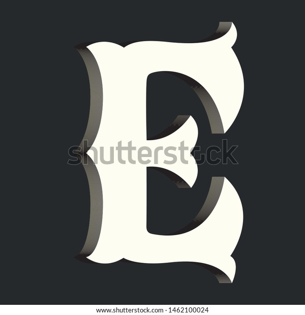 Vintage E Letter Logos Victorian Style Stock Vector (Royalty Free ...