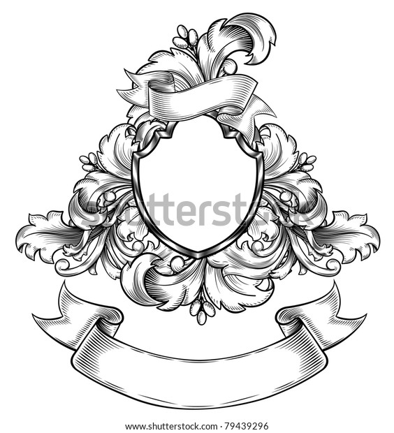 Vintage Emblem Ribbon Stock Vector (Royalty Free) 79439296
