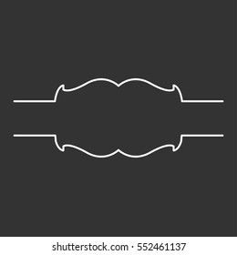 Vintage Frame Line Label Vector Stock Vector (Royalty Free) 552461137