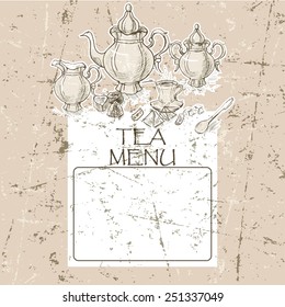 Vintage Frame Menu Design Template Stock Vector (Royalty Free ...