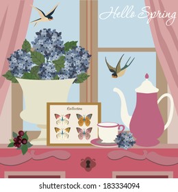 Vintage Garden Stock Vector (Royalty Free) 183334094 | Shutterstock
