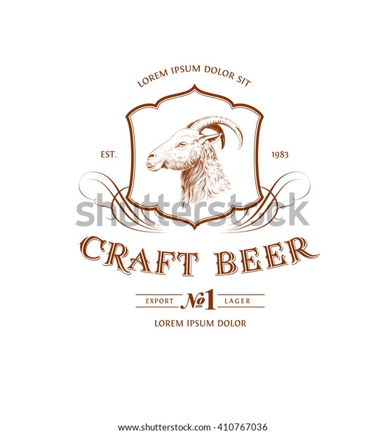 Vintage Goat Logo Stock Vector (Royalty Free) 410767036 | Shutterstock