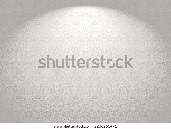 Vintage Gothic Background White Color Baroque Stock Vector (Royalty ...