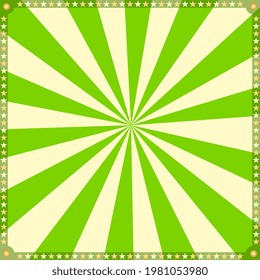 Vintage Green Circus Background Template Vector Stock Vector (Royalty ...