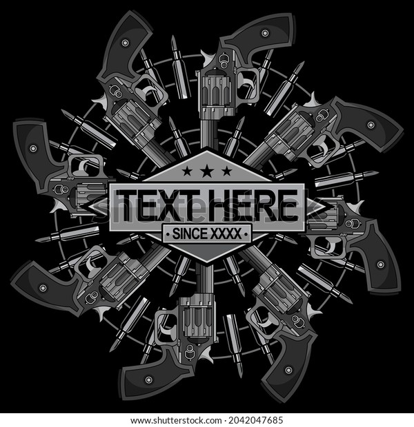 Vintage Gun Logo Vector Eps 10 Stock Vector (Royalty Free) 2042047685 ...
