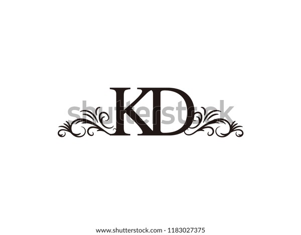 Vintage Initial Letter Logo Kd Couple Stock Vector (Royalty Free ...