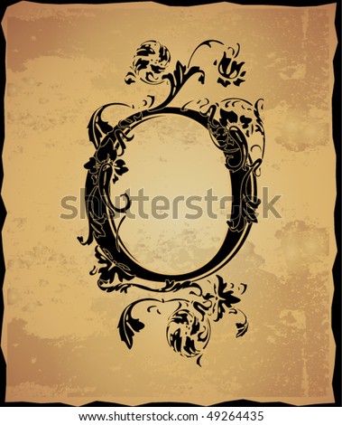 Vintage Initials Letter O Stock Vector (Royalty Free) 49264435 ...