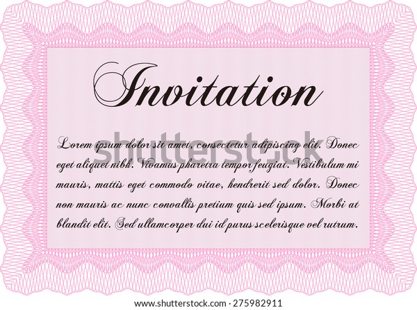 Vintage Invitation Border Framewith Quality Background: Vector có sẵn ...