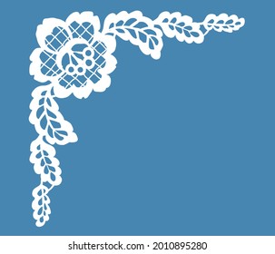 Vintage Lace Corner Element Vector Illustration Stock Vector (Royalty Free) 2010895280 ...