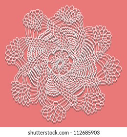 Vintage Lace Doily Vector Stock Vector (Royalty Free) 112685903 ...