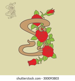 Vintage Lettering S Stock Vector (Royalty Free) 300093803 | Shutterstock
