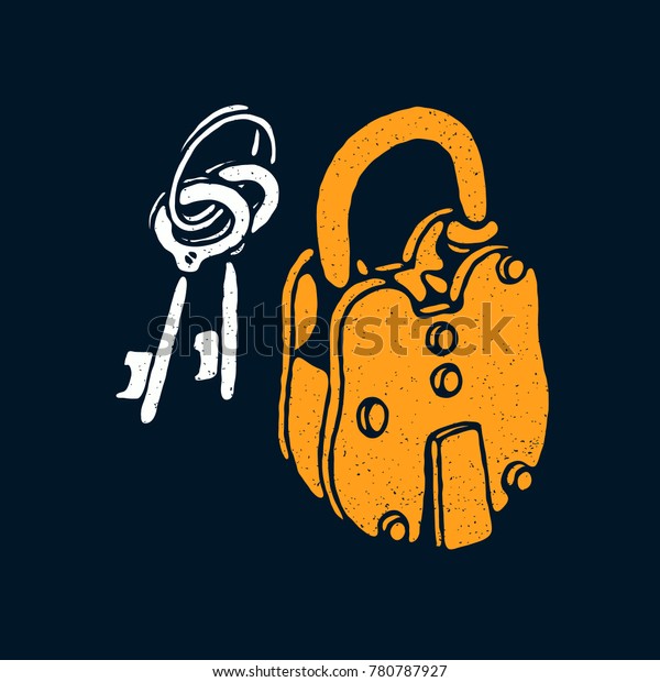 Vintage Lock Keys Lock Keys Vector Stock Vector (Royalty Free ...