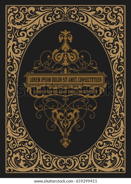 Vintage Logo Frame Template Stock Vector (Royalty Free) 659299411 ...