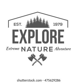 Vintage Logos Explore Nature Stock Vector (Royalty Free) 475629286 ...
