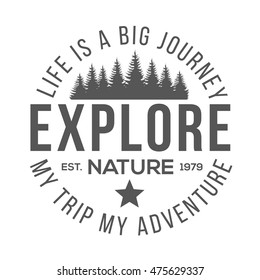 Vintage Logos Explore Nature Stock Vector (Royalty Free) 475629337 ...