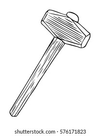 Vintage Mallet Illustration Stock Vector (Royalty Free) 576171823 ...