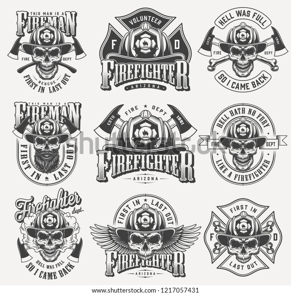 4,582 Fireman Label Stock Vectors, Images & Vector Art | Shutterstock