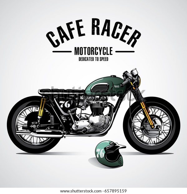 Vintage Motorcycle Poster Stock Vector (Royalty Free) 657895159