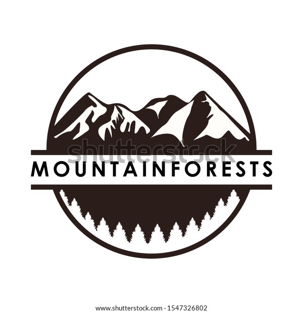 Vintage Mountain Forest Logo Design Vector Stock Vector (Royalty Free ...