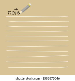 Vintage Note Paper Copy Specs You Stock Vector (Royalty Free ...