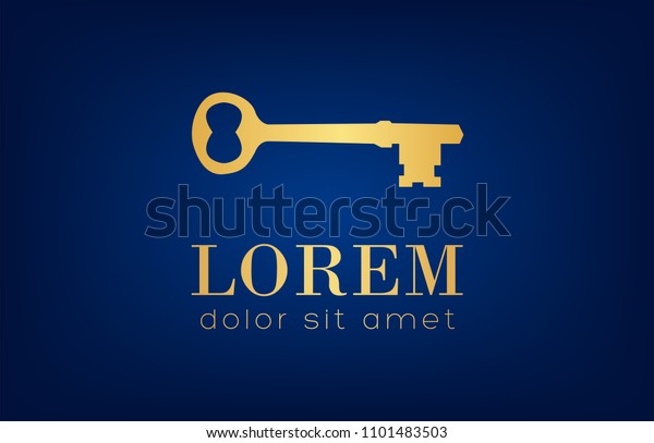 Vintage Old Key Logo Stock Vector (Royalty Free) 1101483503 | Shutterstock