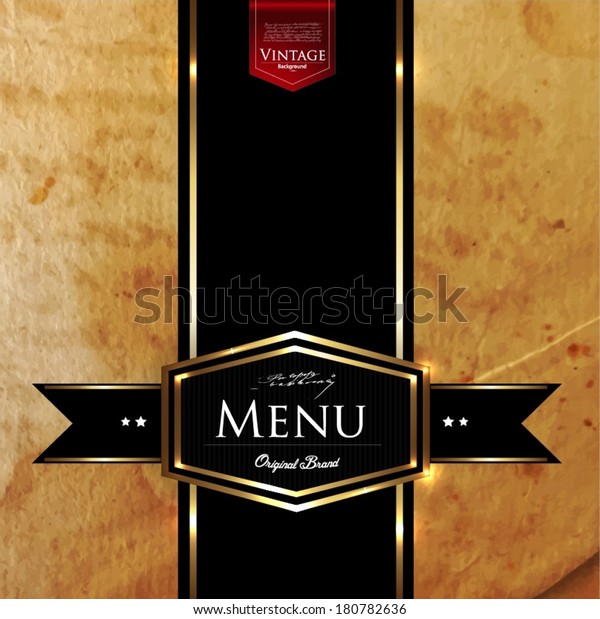 Vintage Old Paper Menu Stock Vector (Royalty Free) 180782636 | Shutterstock