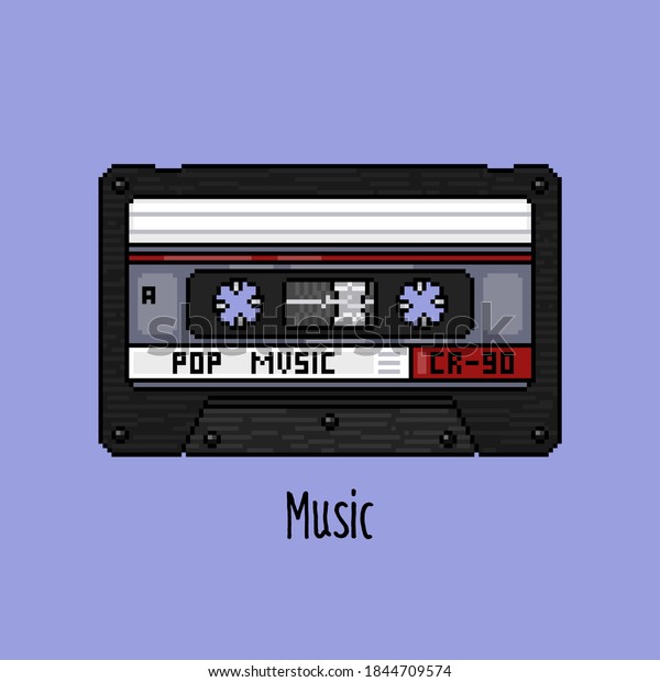 Vintage Old Retro Audio Cassette Tape Stock Vector (Royalty Free ...