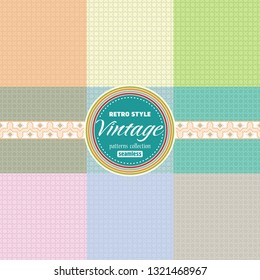 Vintage Old Style Backgrounds Patterns Design Stock Vector (Royalty ...