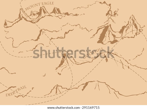 Vintage Pattern Historic Fable Map Seamless Stock Vector (Royalty Free ...