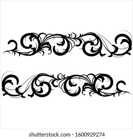 Vintage Pattern Swirl Decor Element Fence Stock Vector (Royalty Free ...