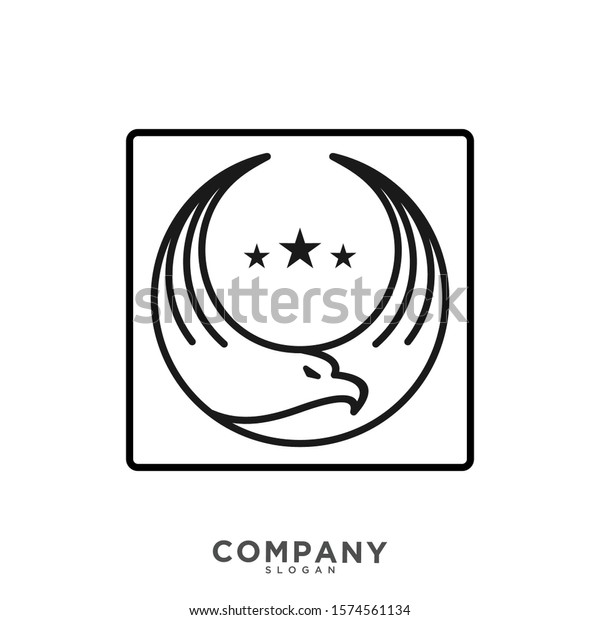 Vintage Phoenix Logo Using Monoline Style Stock Vector (Royalty Free ...