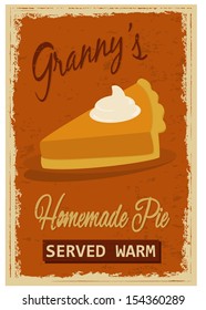Vintage Pie Poster Stock Vector (Royalty Free) 154360289 | Shutterstock