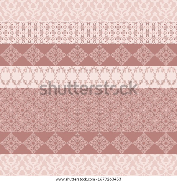 Vintage Pink Seamless Pattern Design Element Stock Vector (Royalty Free ...