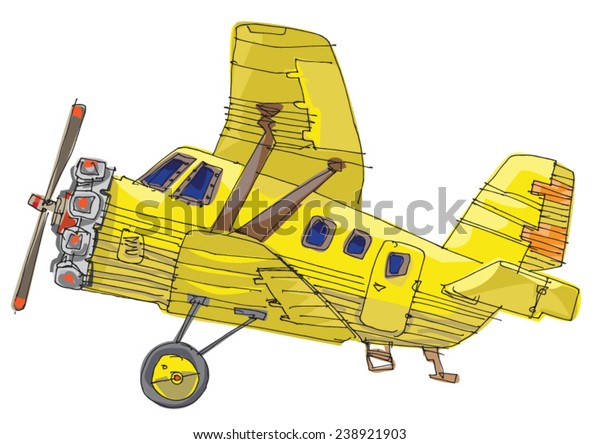 Vintage Plane Cartoon Stock Vector (Royalty Free) 238921903 | Shutterstock