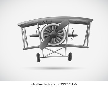 Vintage Propeller On White Background Stock Vector (Royalty Free ...
