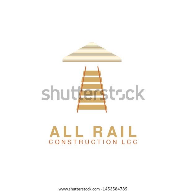 Vintage Rail Way Logo Train Company Stock Vector (Royalty Free ...