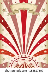 Vintage Red Circus Poster Vintage Circus Stock Vector (Royalty Free ...