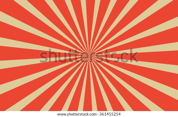 Vintage Red Radial Lines Background Rectangle Stock Vector (Royalty ...