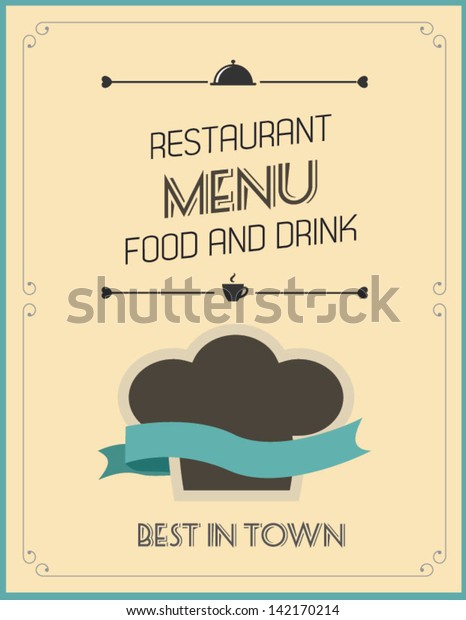 Vintage Restaurant Poster Vector Illustration Stock Vector (Royalty ...