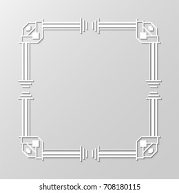 Vintage Retro Border Frame Art Deco Stock Vector (Royalty Free ...