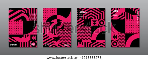 Vintage Retro Design Vector Covers Set Stock Vector (Royalty Free ...