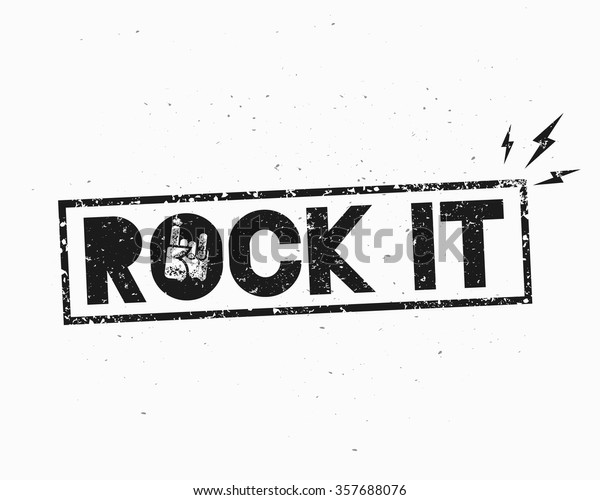 Vintage Rock Label Rock Template Your Stock Vector (Royalty Free ...