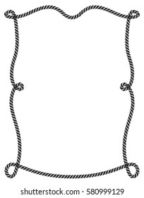 Vintage Rope Frame Stock Vector (Royalty Free) 580999129 | Shutterstock