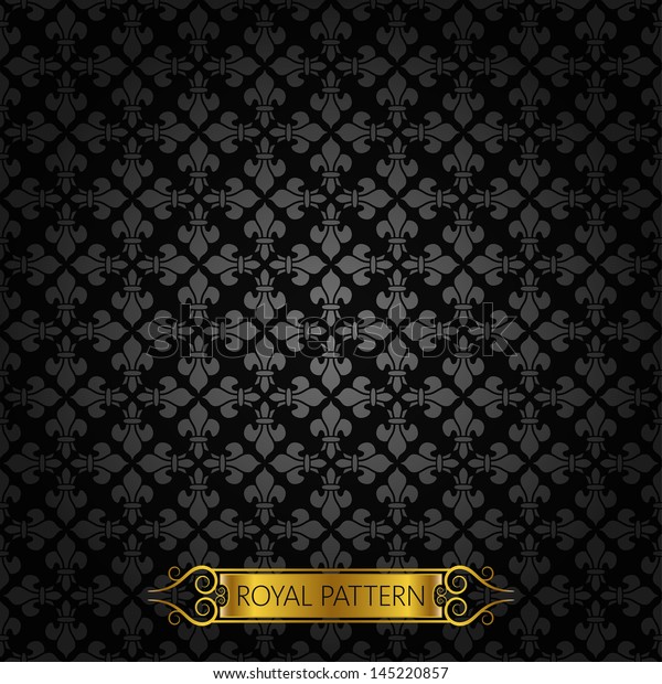 Vintage Royal Background Pattern Stock Vector (Royalty Free) 145220857 ...