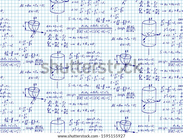 Vintage Scientific Educational Background Trigonometry Law Stock Vector ...