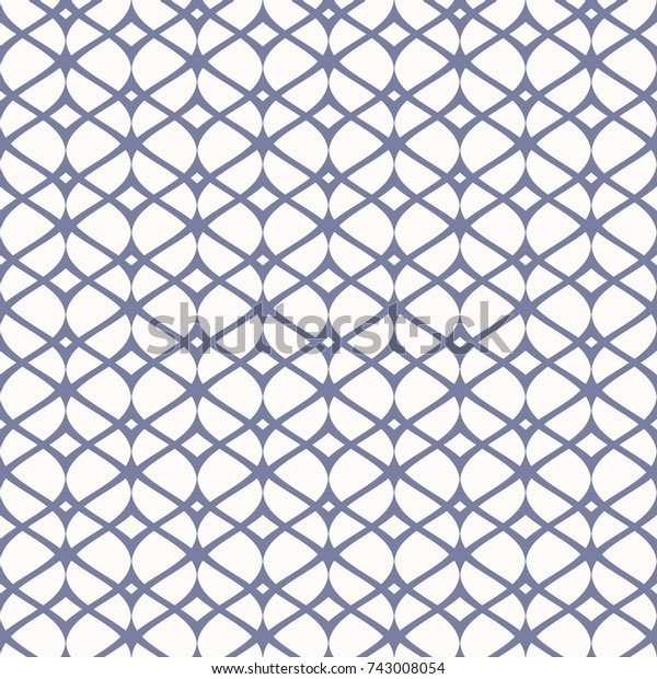Vintage Seamless Pattern Thin Wavy Lines Stock Vector (Royalty Free ...