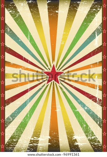 Vintage Star Background Background Vintage Poster Stock Vector (Royalty ...