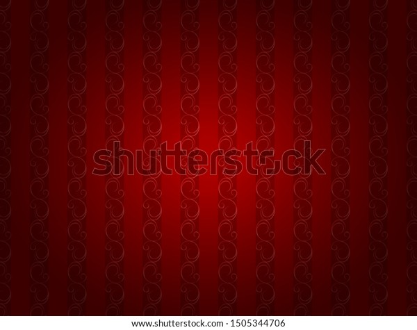 Vintage Striped Red Wallpaper Texture Background Stock Vector (Royalty ...