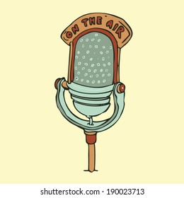 11,061 Retro microphone drawing Images, Stock Photos & Vectors ...