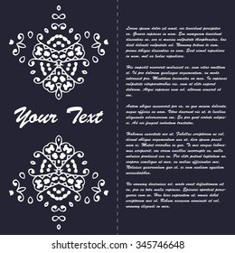 Vintage Style Brochure Template Design Modern Stock Vector (Royalty Free) 345746768